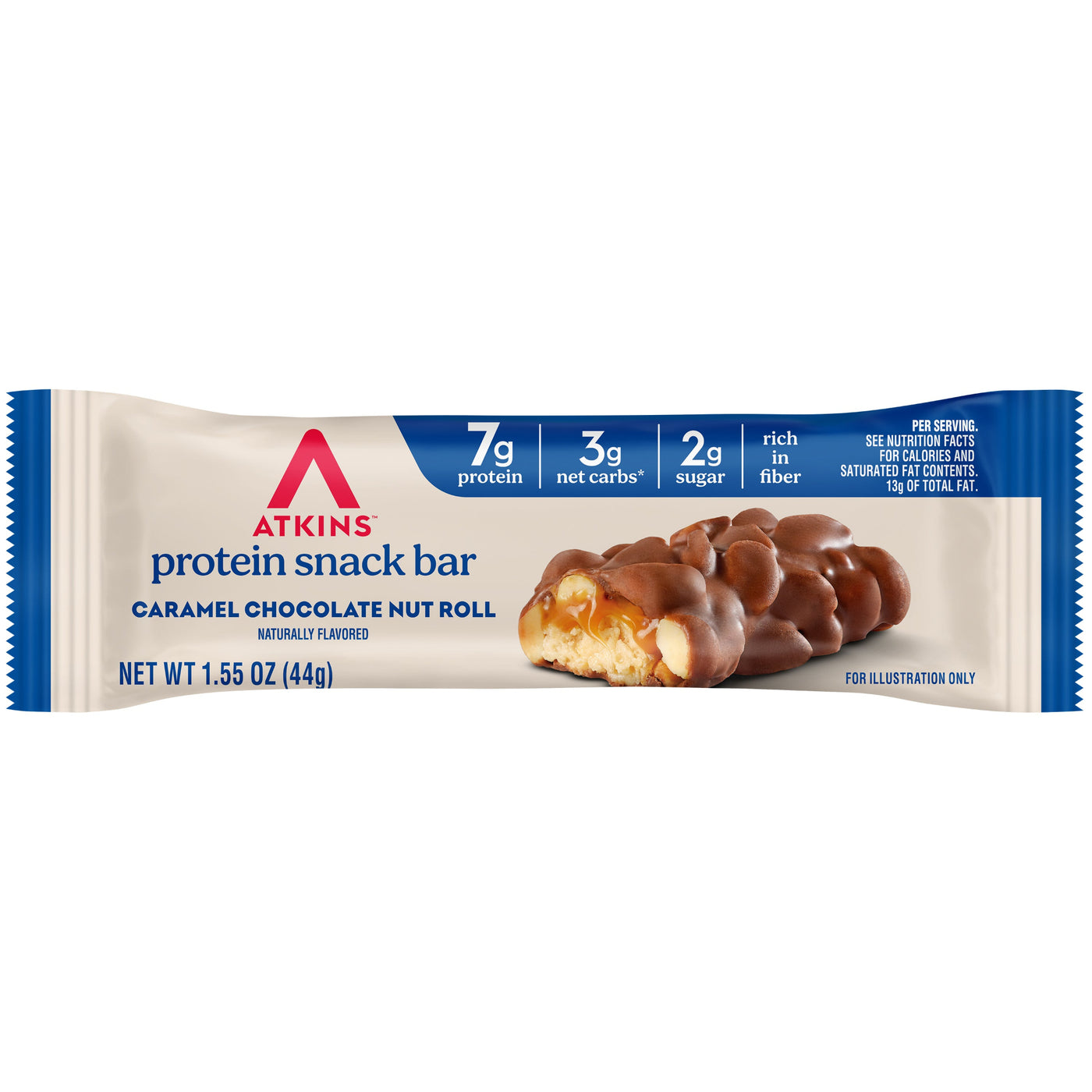 Caramel Chocolate Nut Roll Low Carb Bar – Atkins Online Store