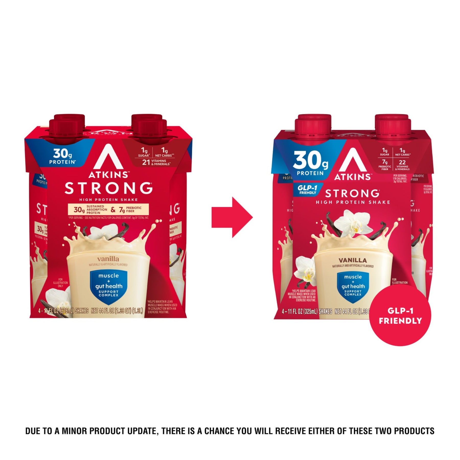 Atkins Strong Vanilla 30g Protein Shake – Atkins Online Store