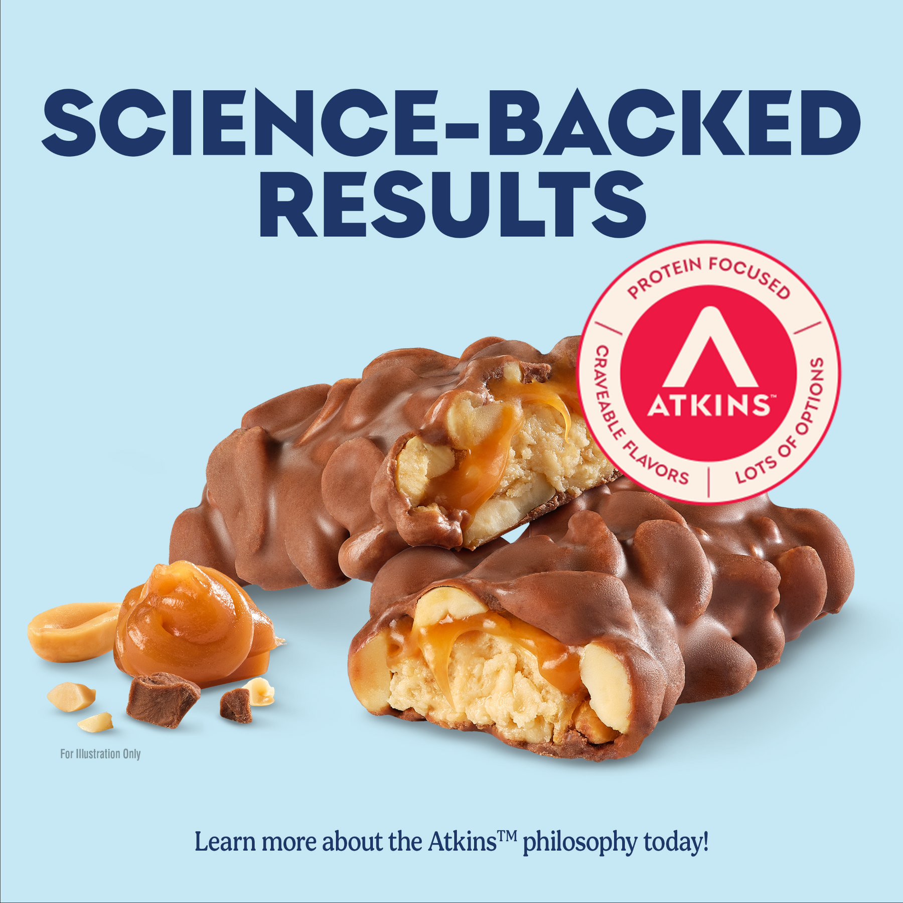 Caramel Chocolate Nut Roll Low Carb Bar – Atkins Online Store