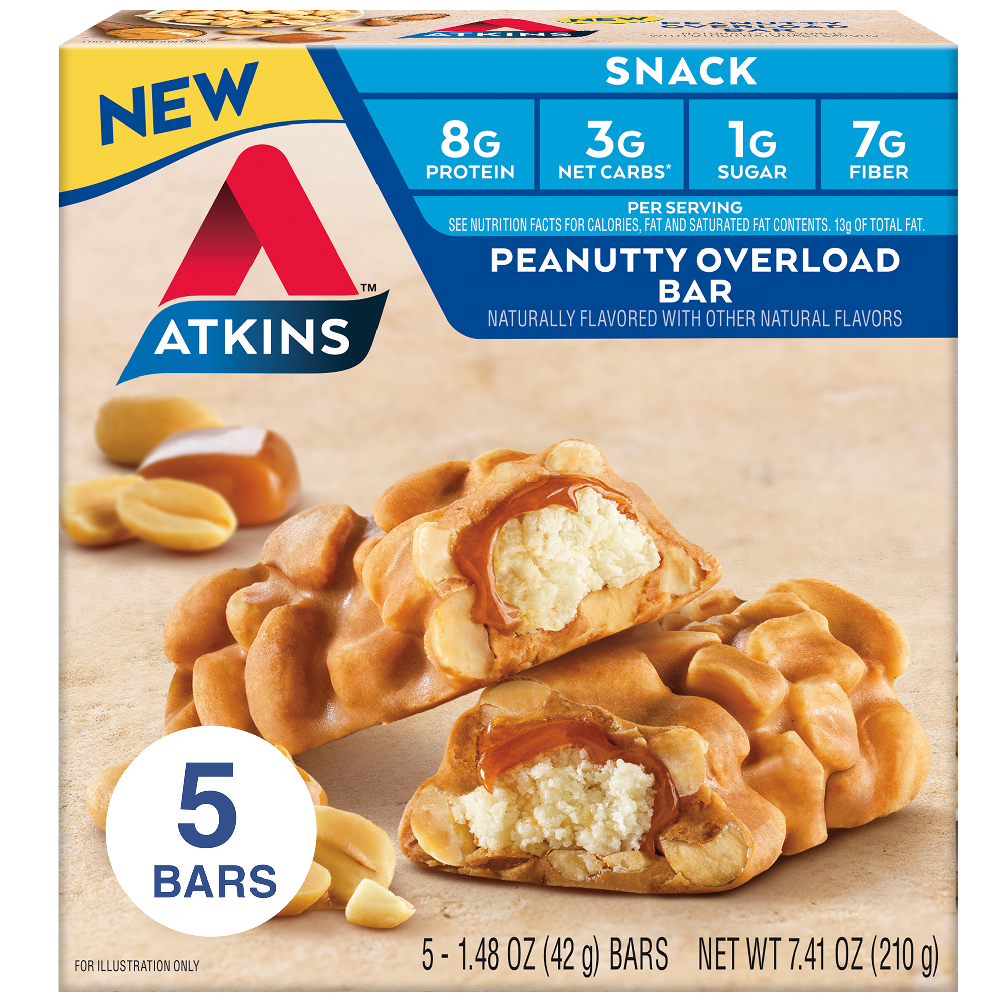 Peanutty Overload Low Carb Snack Bar – Atkins Online Store