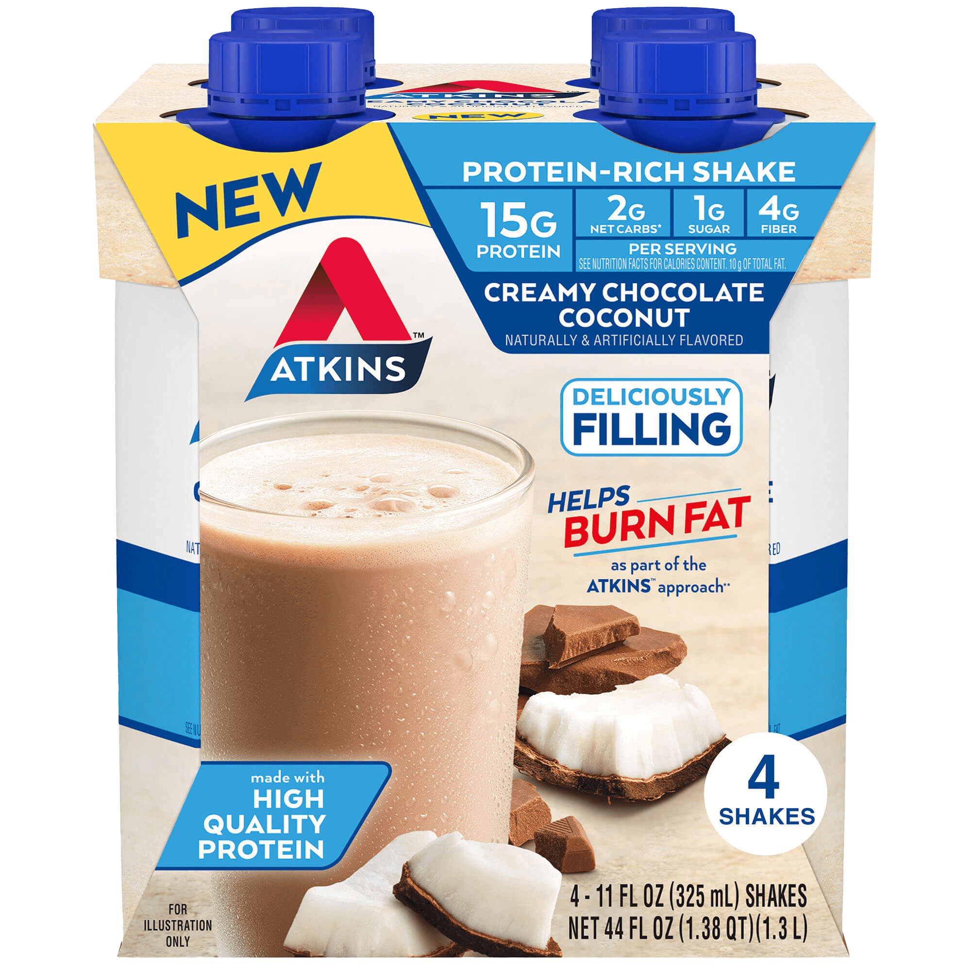 Creamy Chocolate Coconut Protein Shake – Atkins Online Store