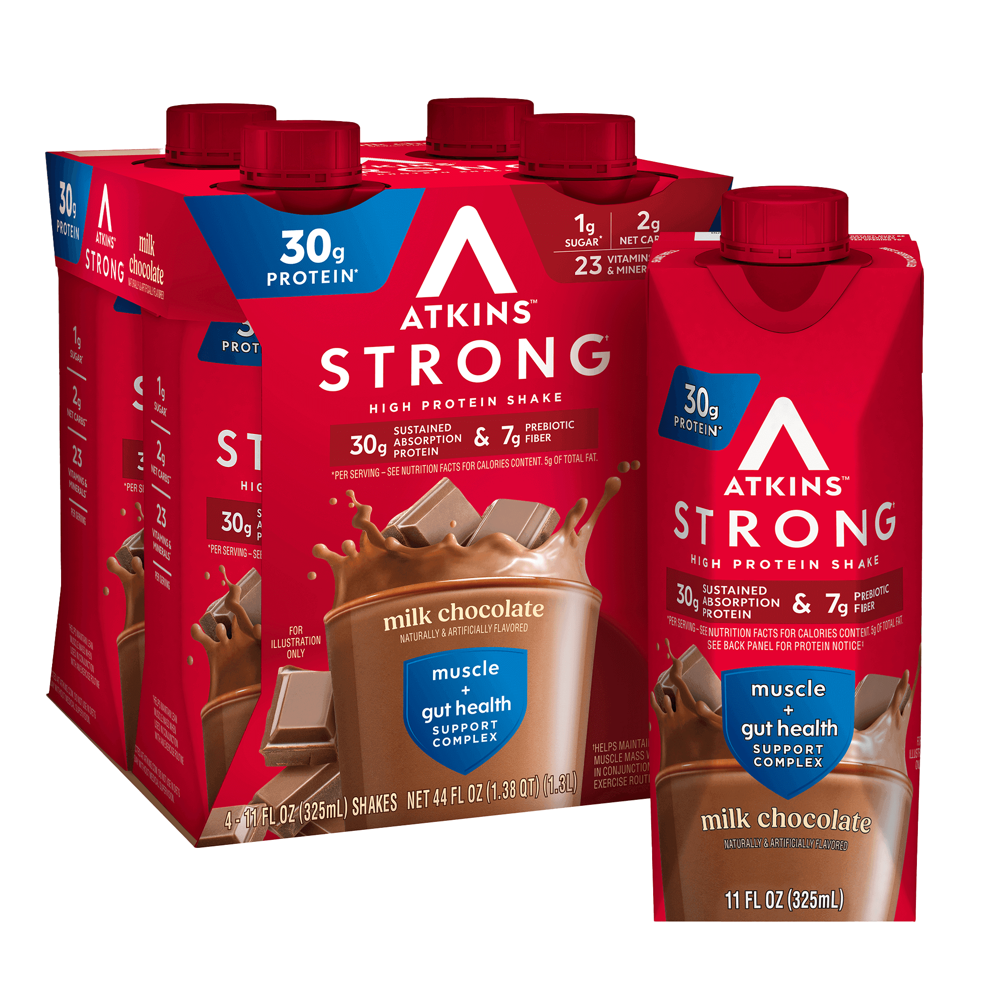 Atkins Strong Milk Chocolate 30g Protein Shake – Atkins Online Store