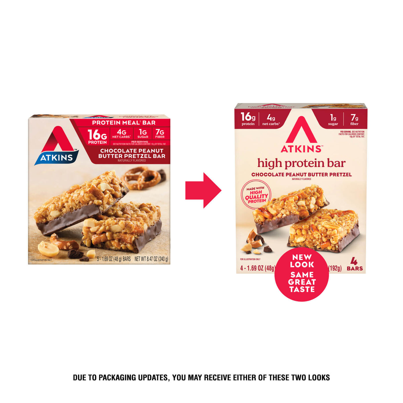 Chocolate Peanut Butter Pretzel High Protein Bar – Atkins Online Store