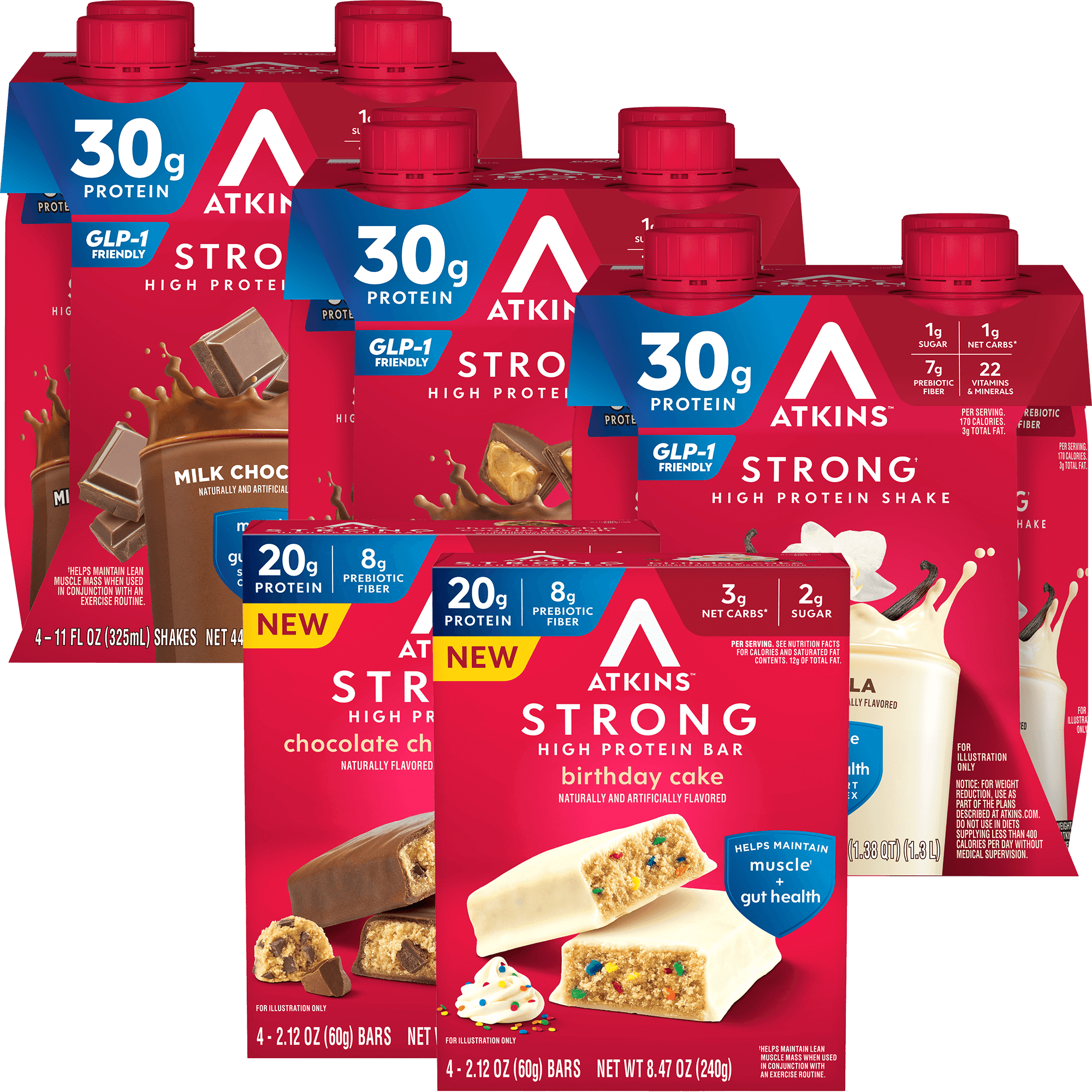 Atkins Strong Protein Bar & Shake Variety Pack – Atkins Online Store