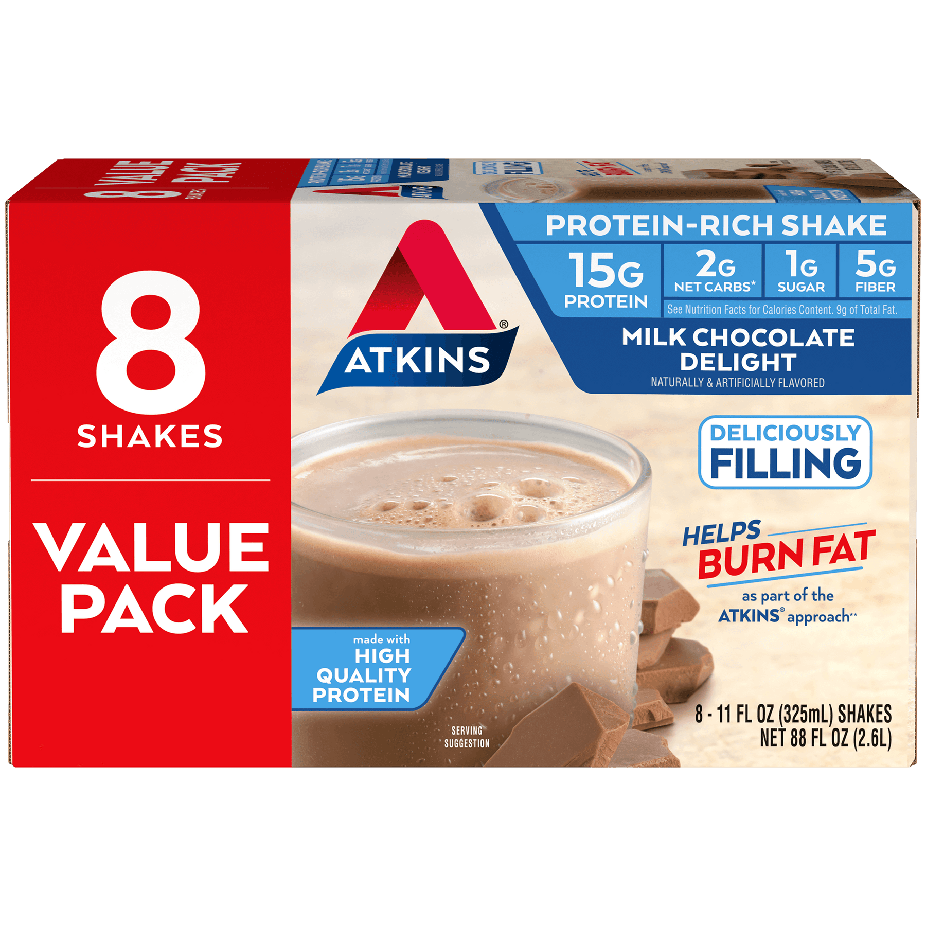 Milk Chocolate Delight Shake Value Pack – Atkins Online Store